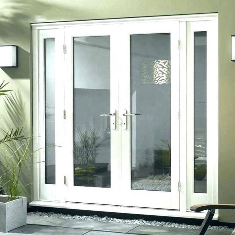 Warren 96 inch exterior french doors with sidelights thermal break alu ...
